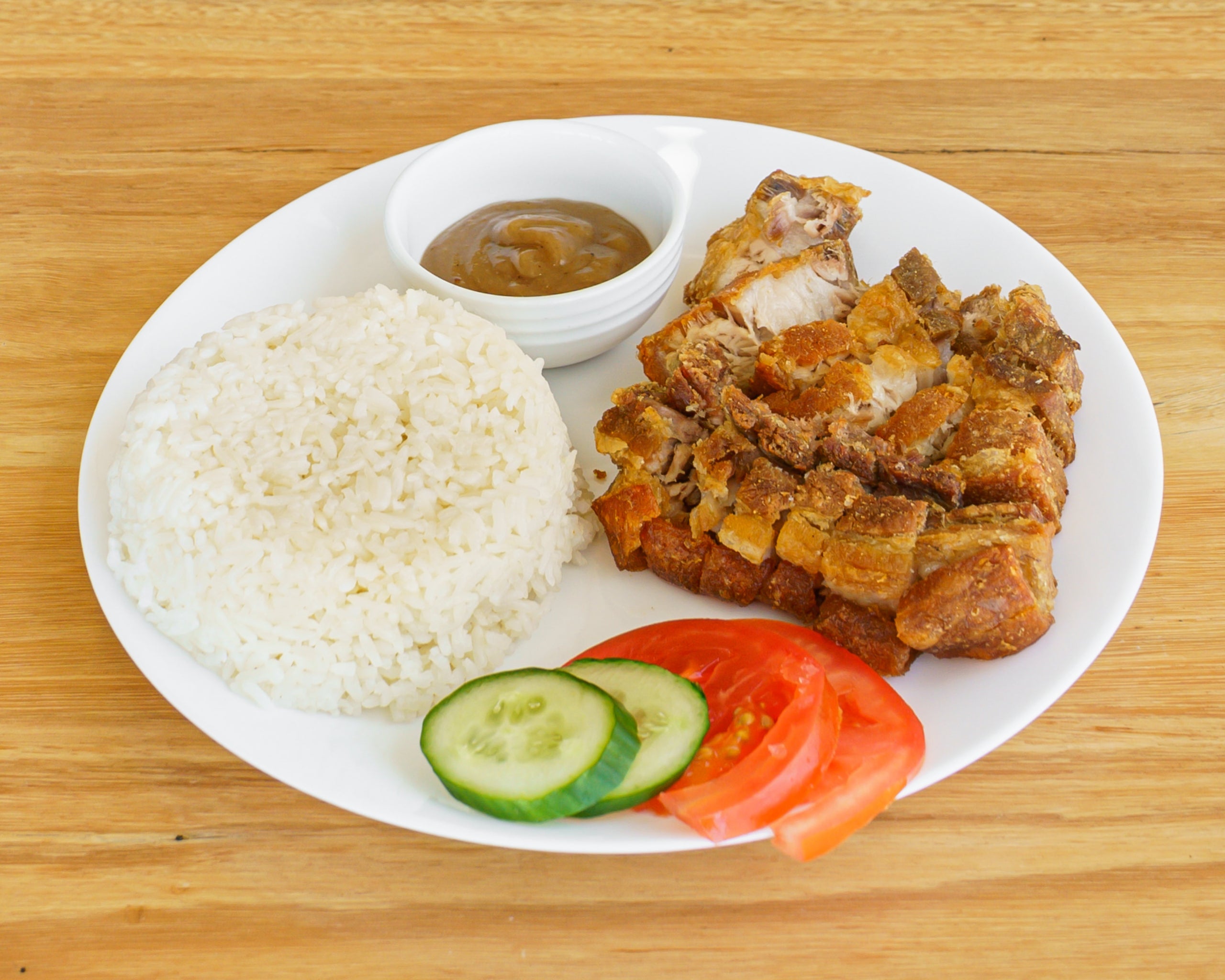 Lechon Kawali With Rice